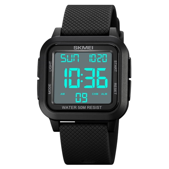 C Waterproof Digital Watch With Luminous Display And Stainless Steel ...