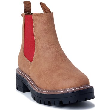 C. Wonder Women's Laney Lug Sole Lace Up Boots - Walmart.com