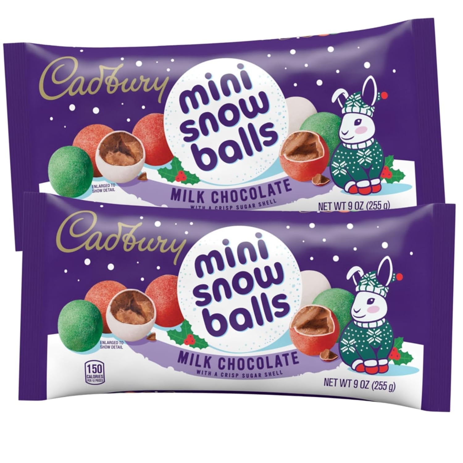 C.adbury Chocolate Candy, 9 MFF30 Ounces (Pack of 2) Sugar Shell Coated Milk Chocolate Candies ...