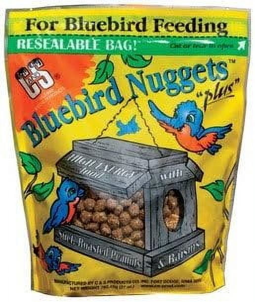 C & S Products Blue Bird Nuggets Plus Suet - Beef, Corn, Peanuts ...