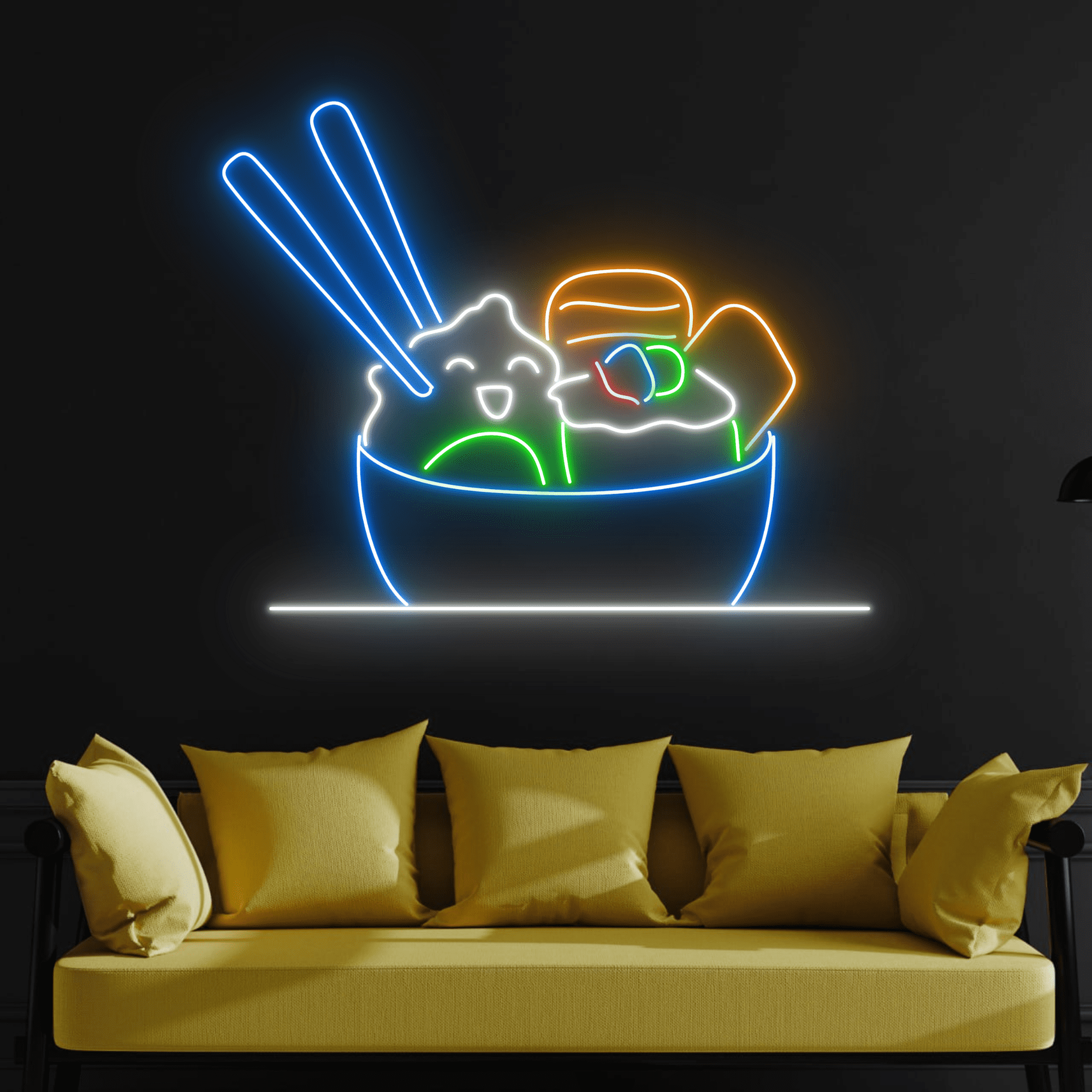 C-craft Cute Sushi Neon Sign Food Japanese Led Light Party Decorations ...