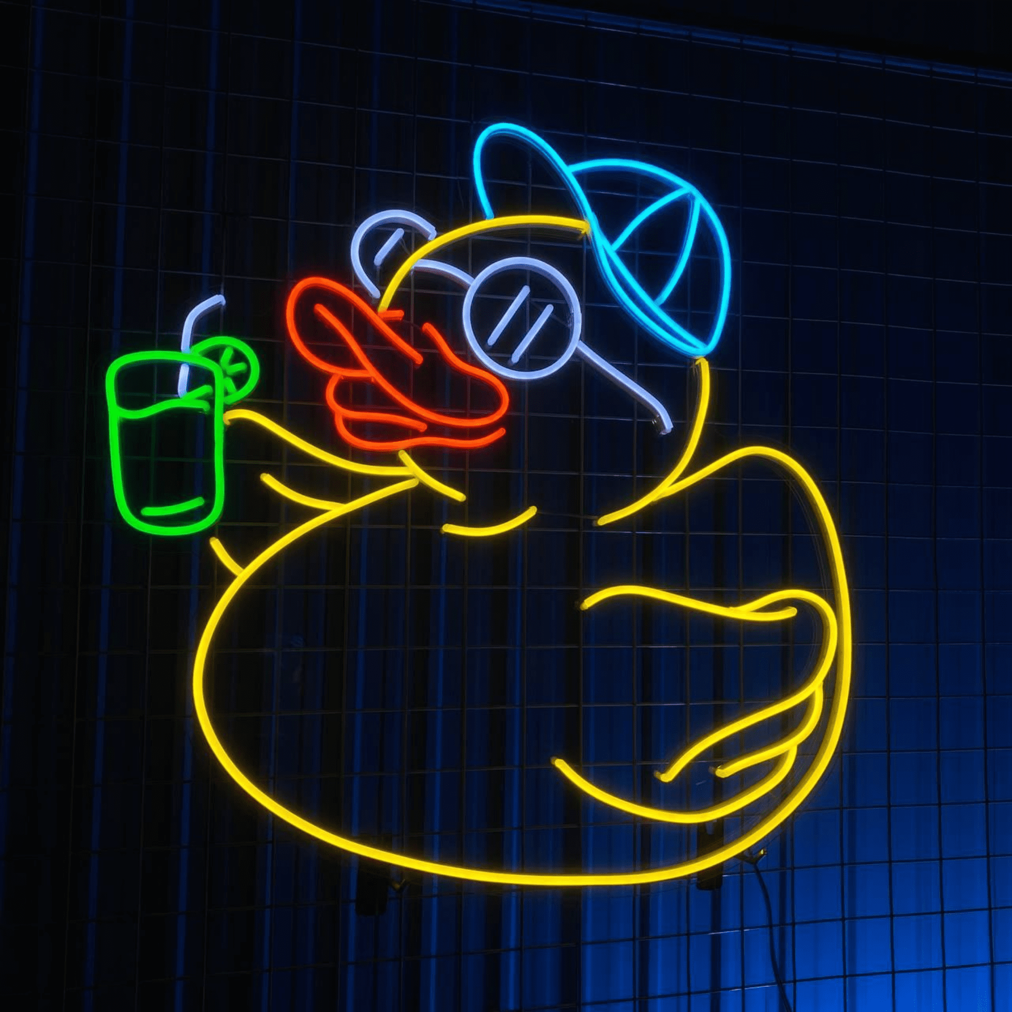 C-craft Duck Neon Sign for Wall Decor Funny Neon Lights for Bedroom ...