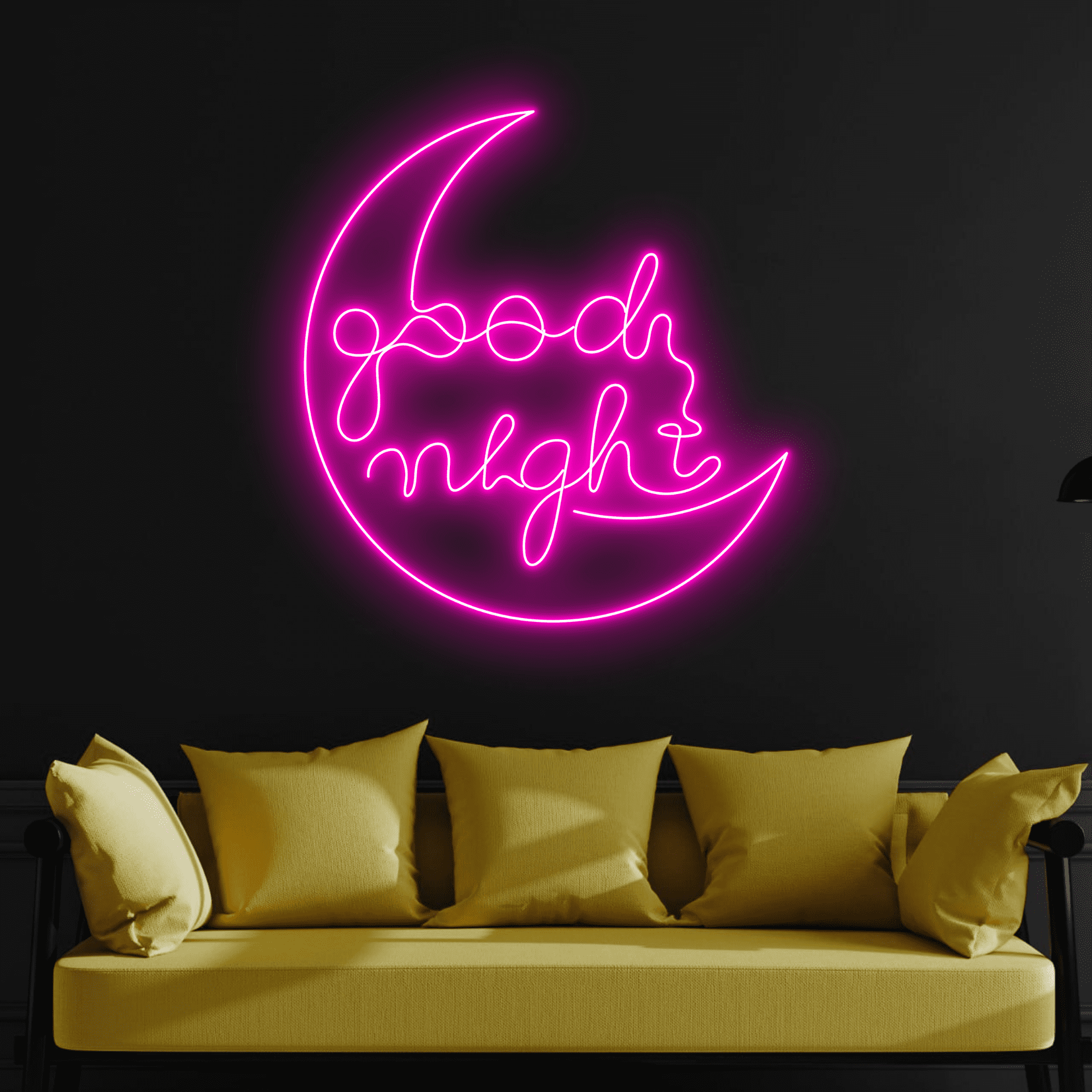 C-craft Good Night Neon Sign Wall Art Kids Room Decor Led Sign for ...