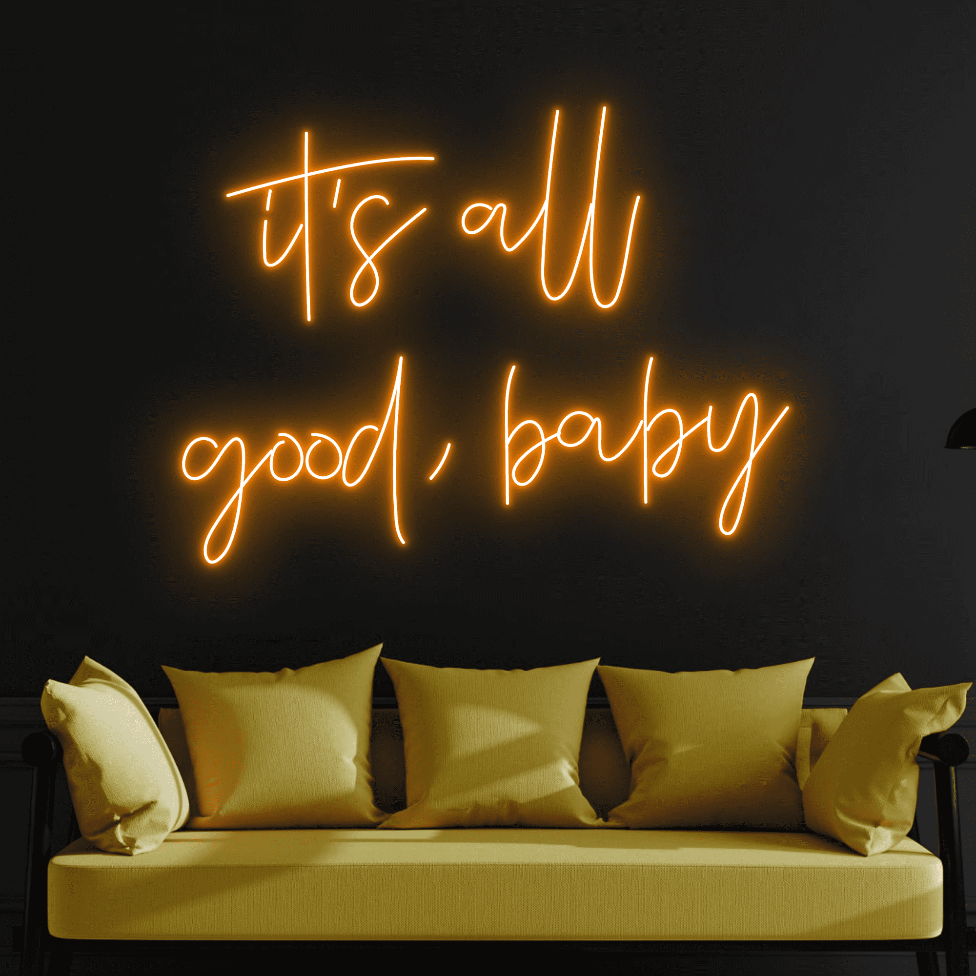 C-craft It's All Good Baby Neon Sign Wall Art Living Room Wall Decor ...