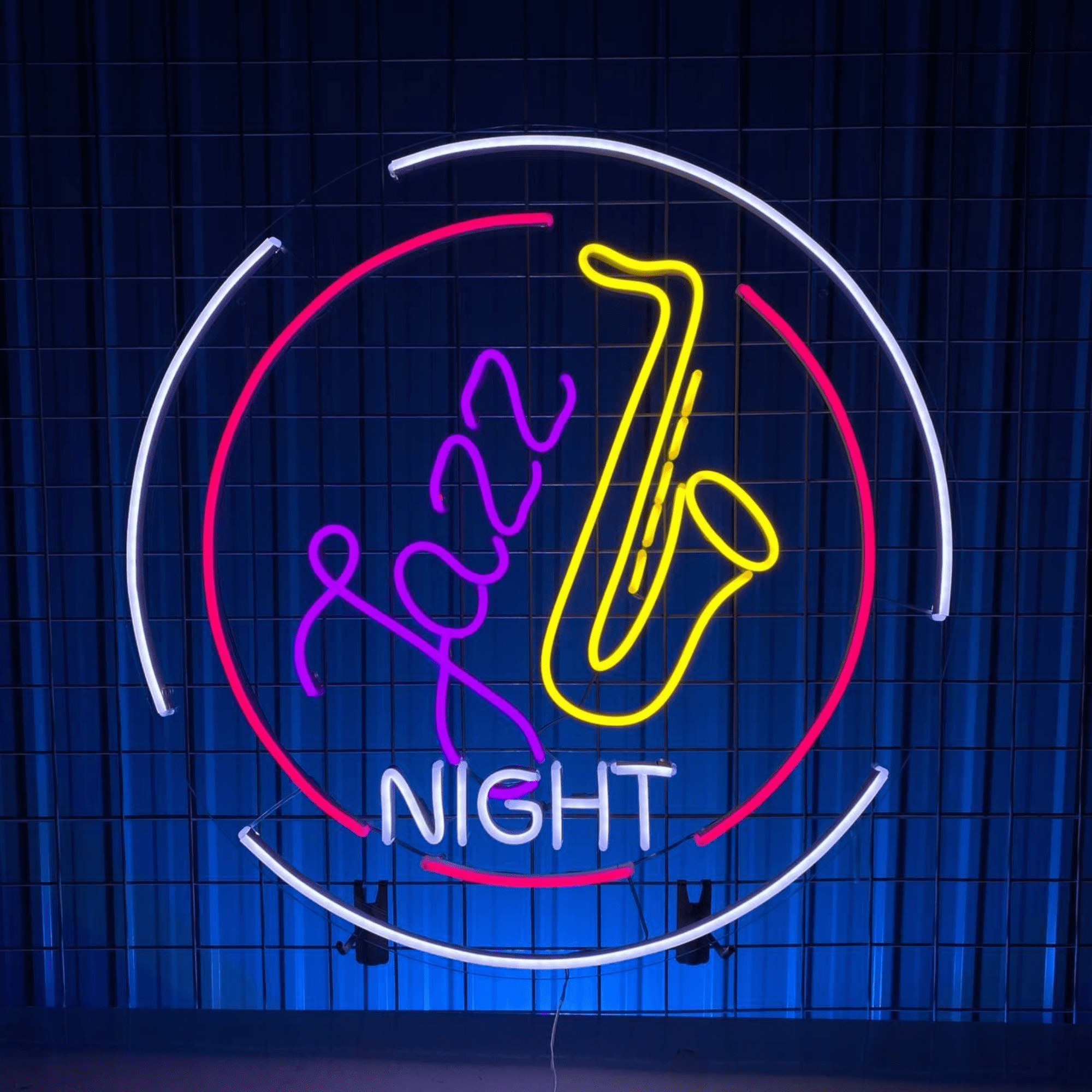 C-craft Jazz Night Neon Light Wall Art for Music Room Color LED Neon ...