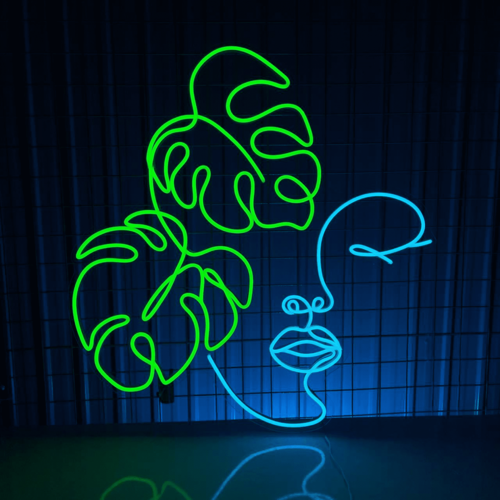 C-craft Monstera Leaf Lady Led Neon Sign Wall Art Teen Room Decor ...