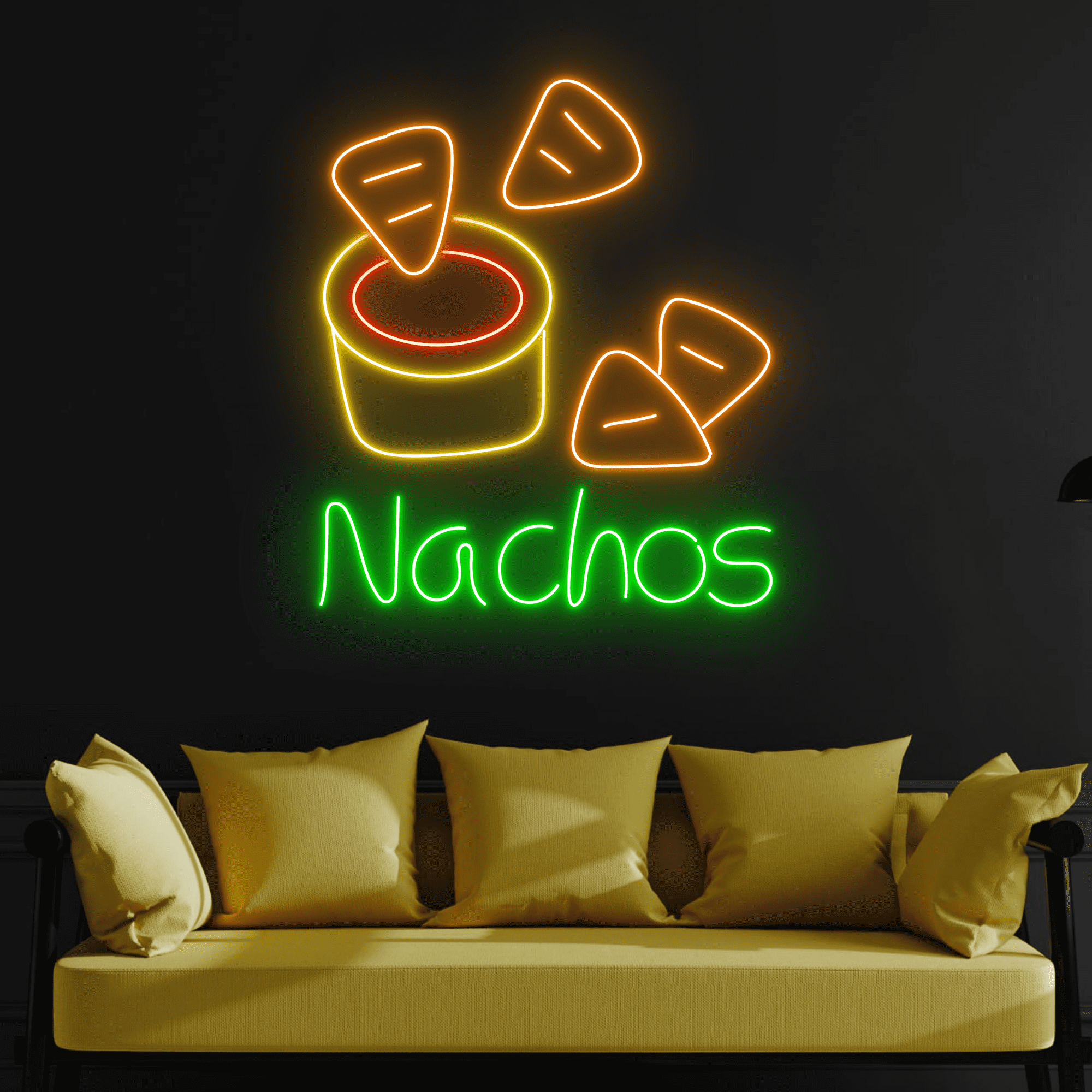 C-craft Nachos Neon Sign Perfect for Mexican Food Stores Wall Decor ...
