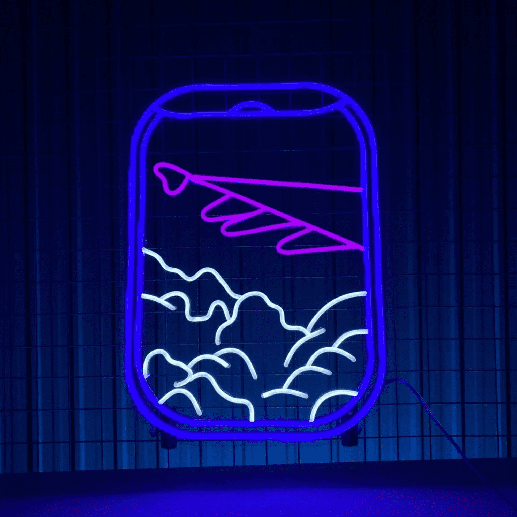 C-craft Neon Signs Plane Window View Led Neon Sign for Bedroom Office ...