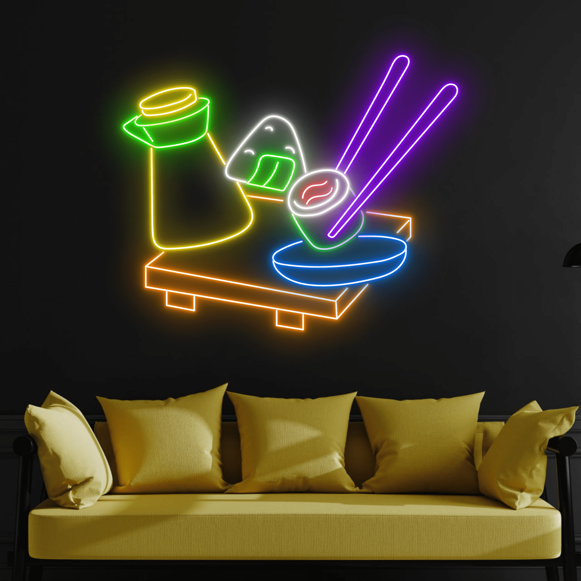 C-craft Sushi Neon Sign Food Japanese Led Light Party Decoration ...