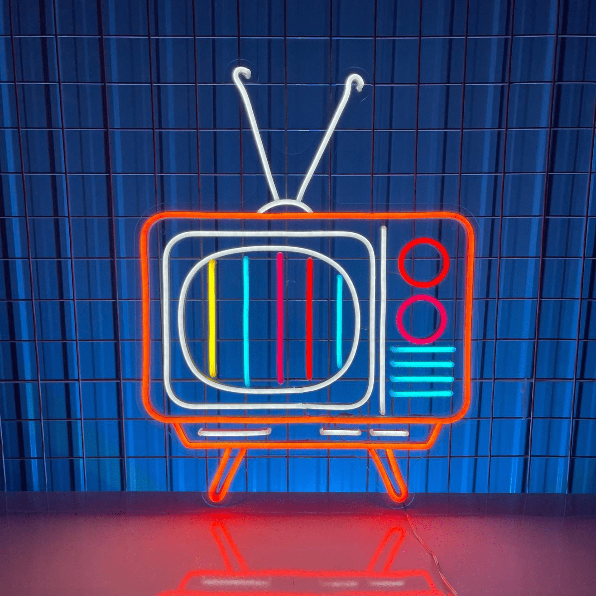 C-craft TV with Antenna Glass Tubes Teen Room Decor Led Sign for ...