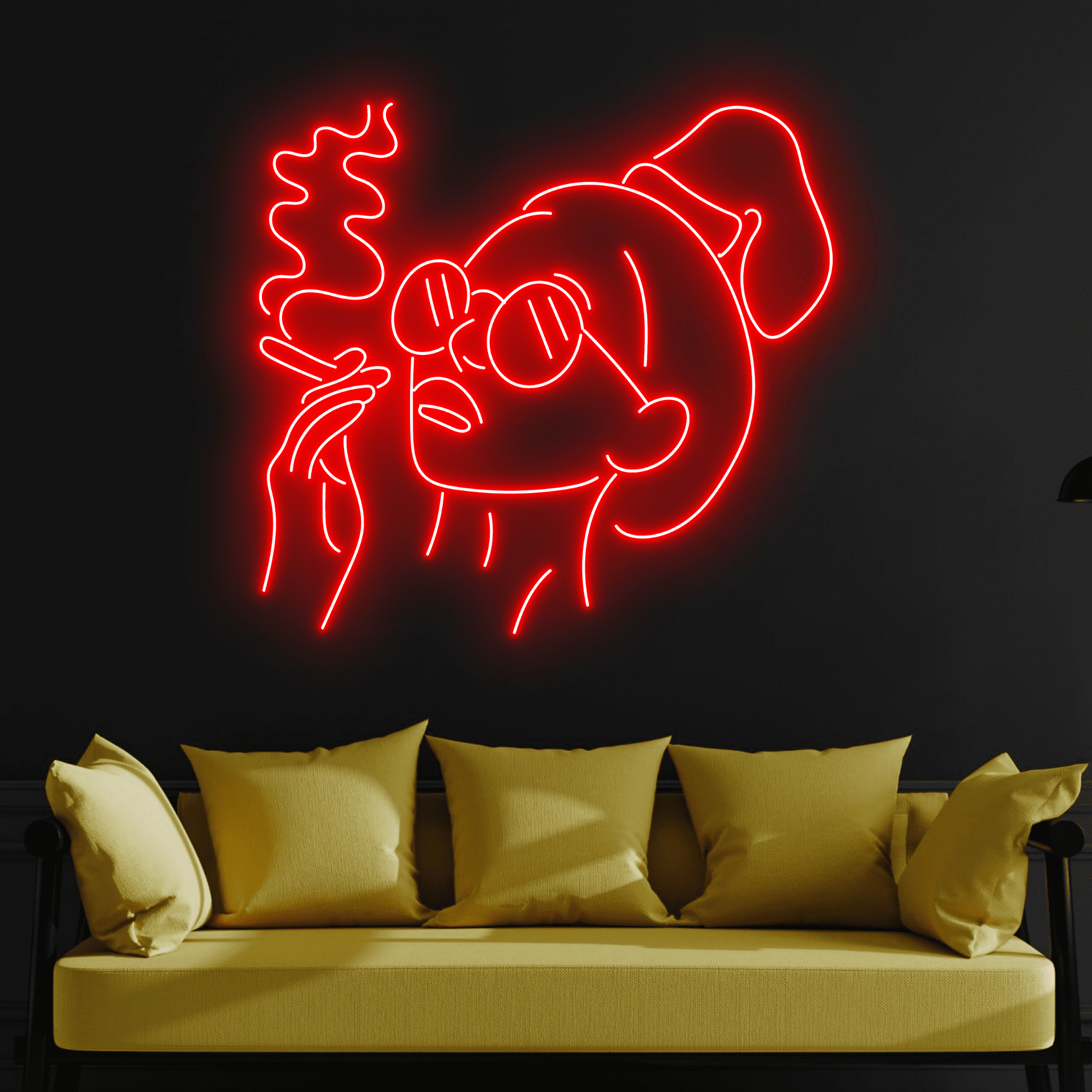 C-craft Wanxing Woman Neon Sign Wall Art Led Light Bedroom Wall Decor ...