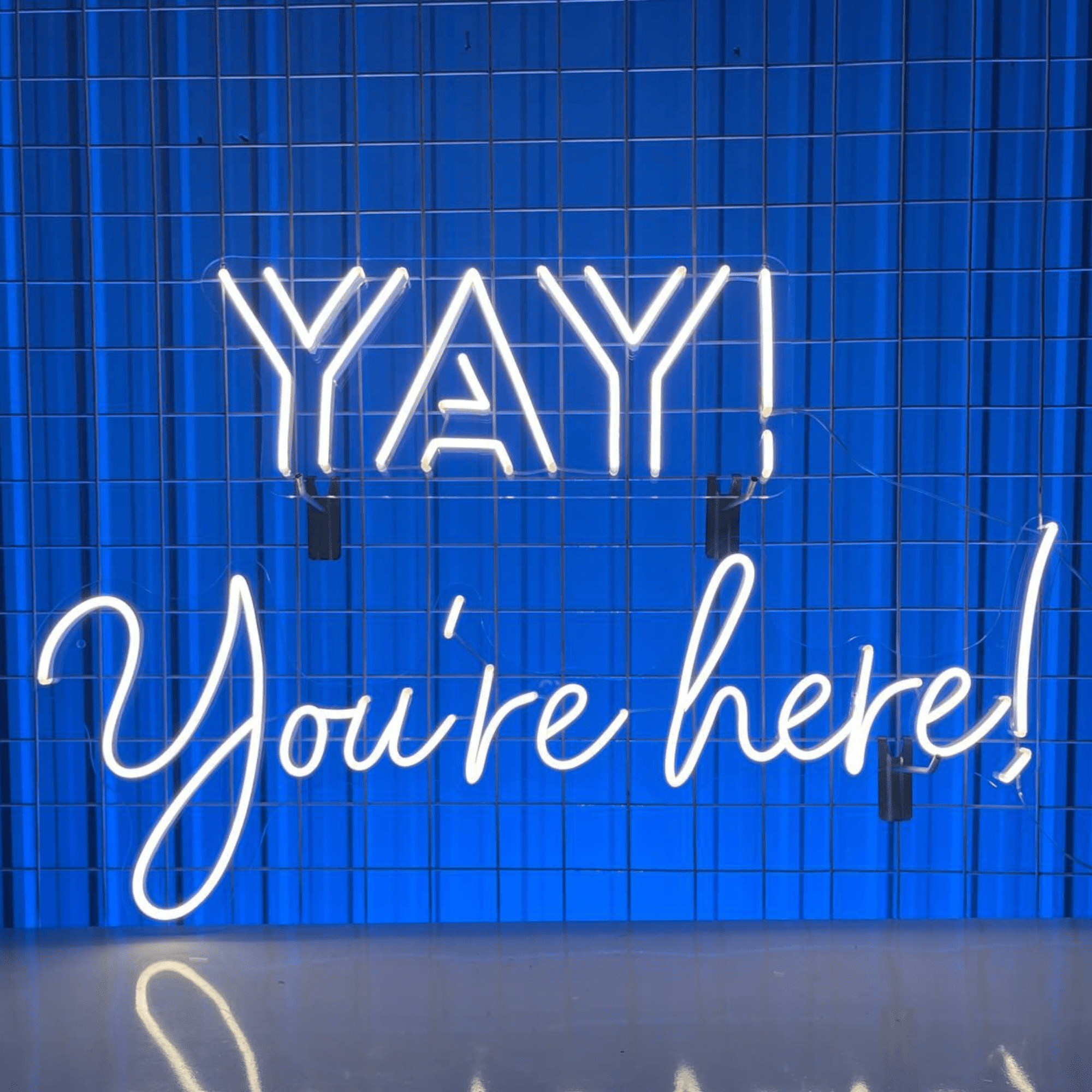 C-craft Welcome Home with Yay You're Here Neon Sign LED Bedroom Wall ...