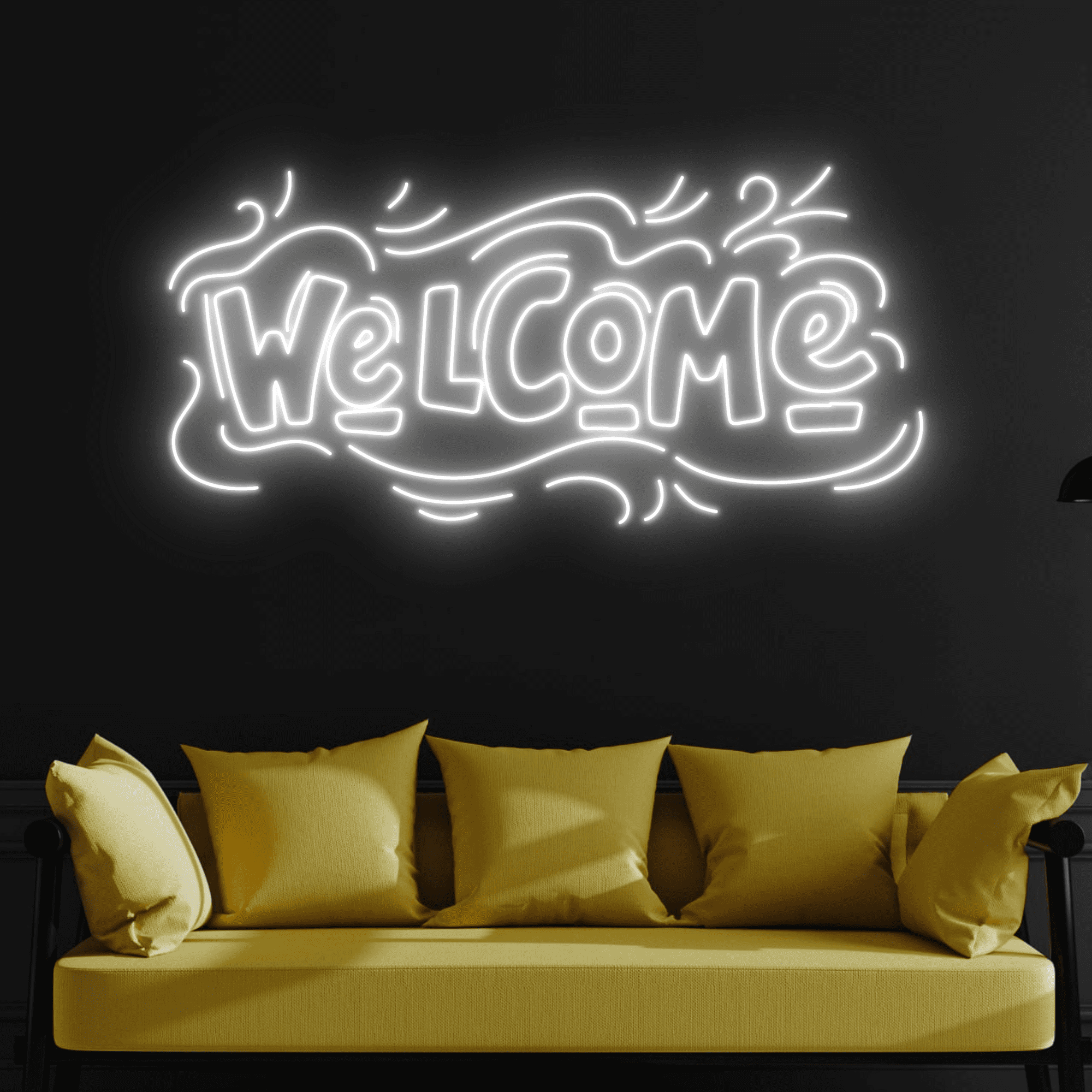 C-craft Welcome Neon Sign Brighten Your Space with a Warm Greeting ...