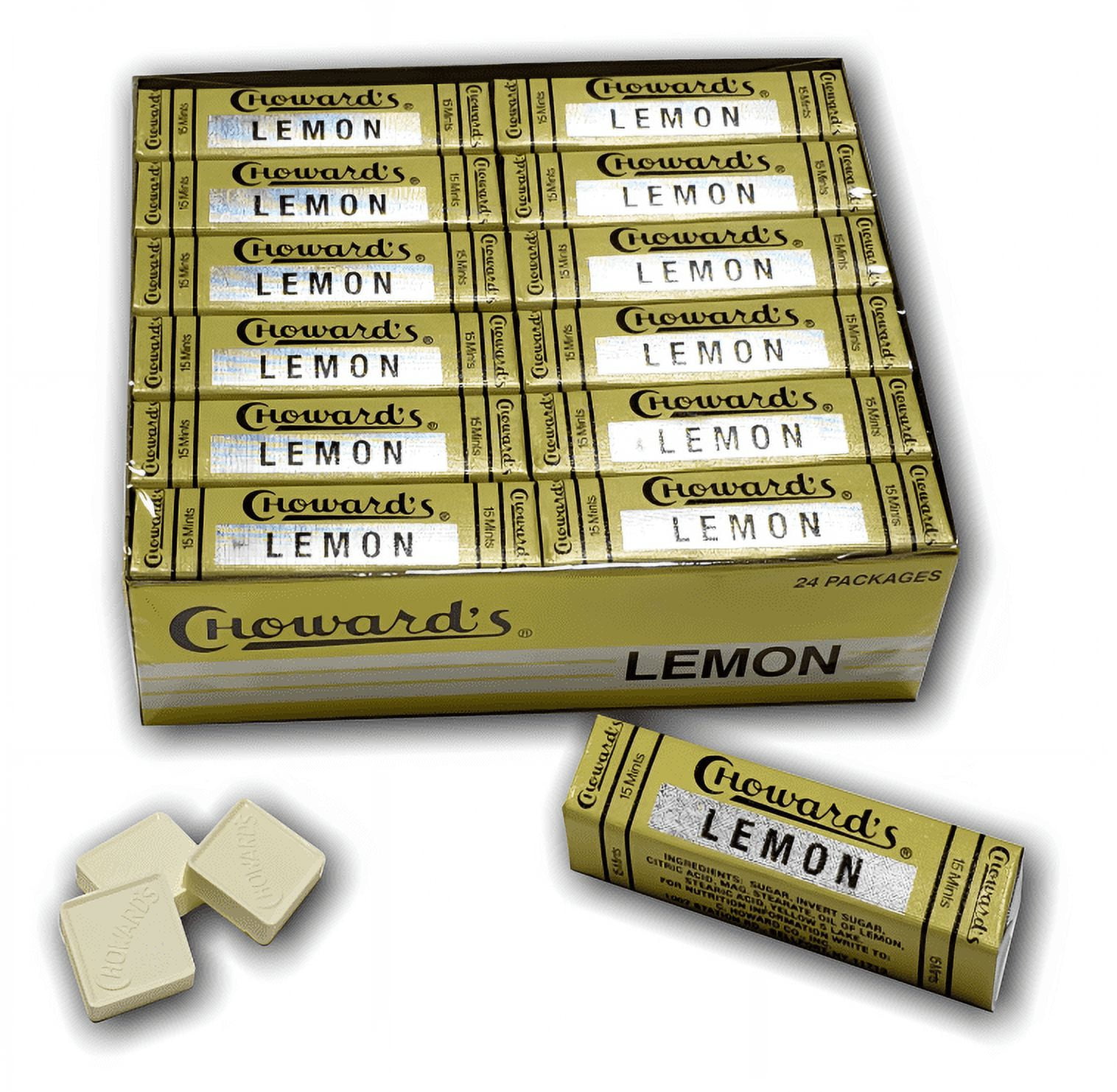 C.howard Chowards, C Howards Lemon Mints , 15 Mints Per Pack (Pack of ...