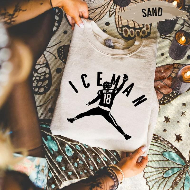 C@leb “Iceman” Caleb Williams Chicago Graphic T-Shirt, Jumpman Style ...