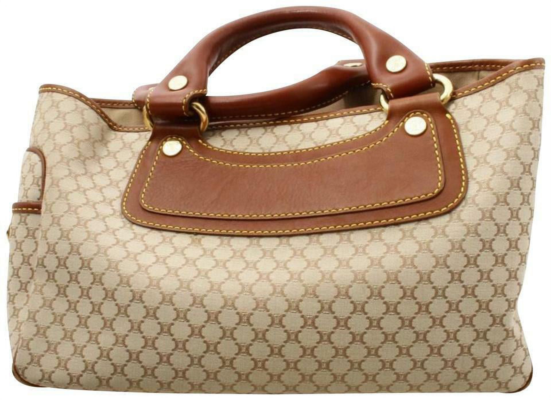 Céline Beige Monogram Macadam Tote 861081W - Walmart.com