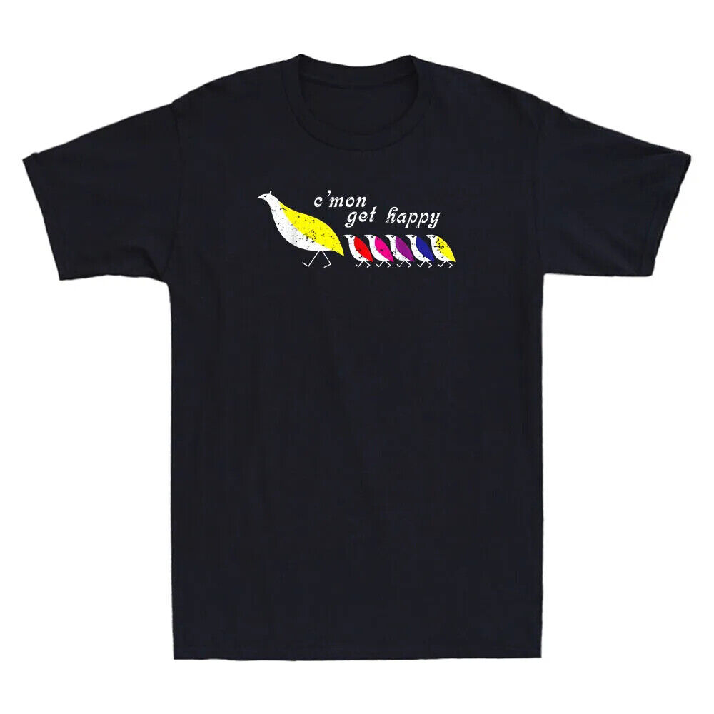 C'mon Get Happy Partridge Family Funny Birds Vintage Men's Short Sleeve ...