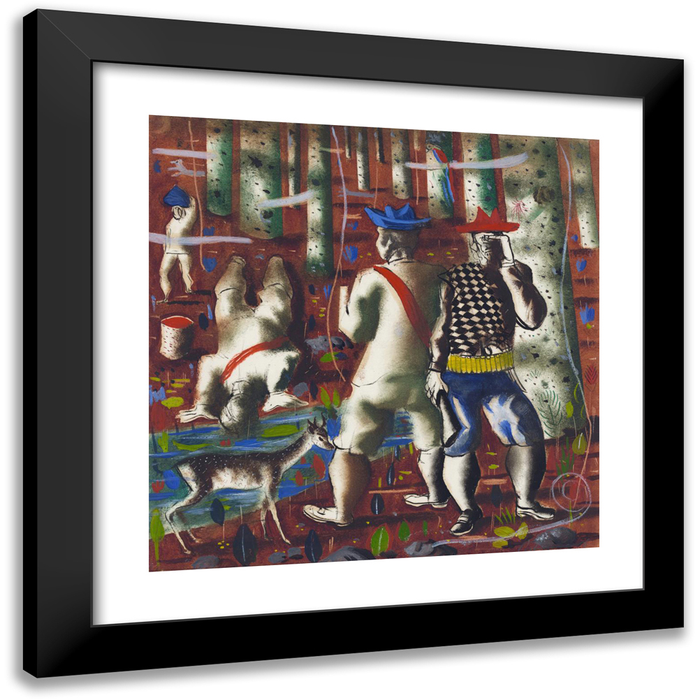 Cândido Portinari 12x12 Black Modern Framed Museum Art Print Titled ...