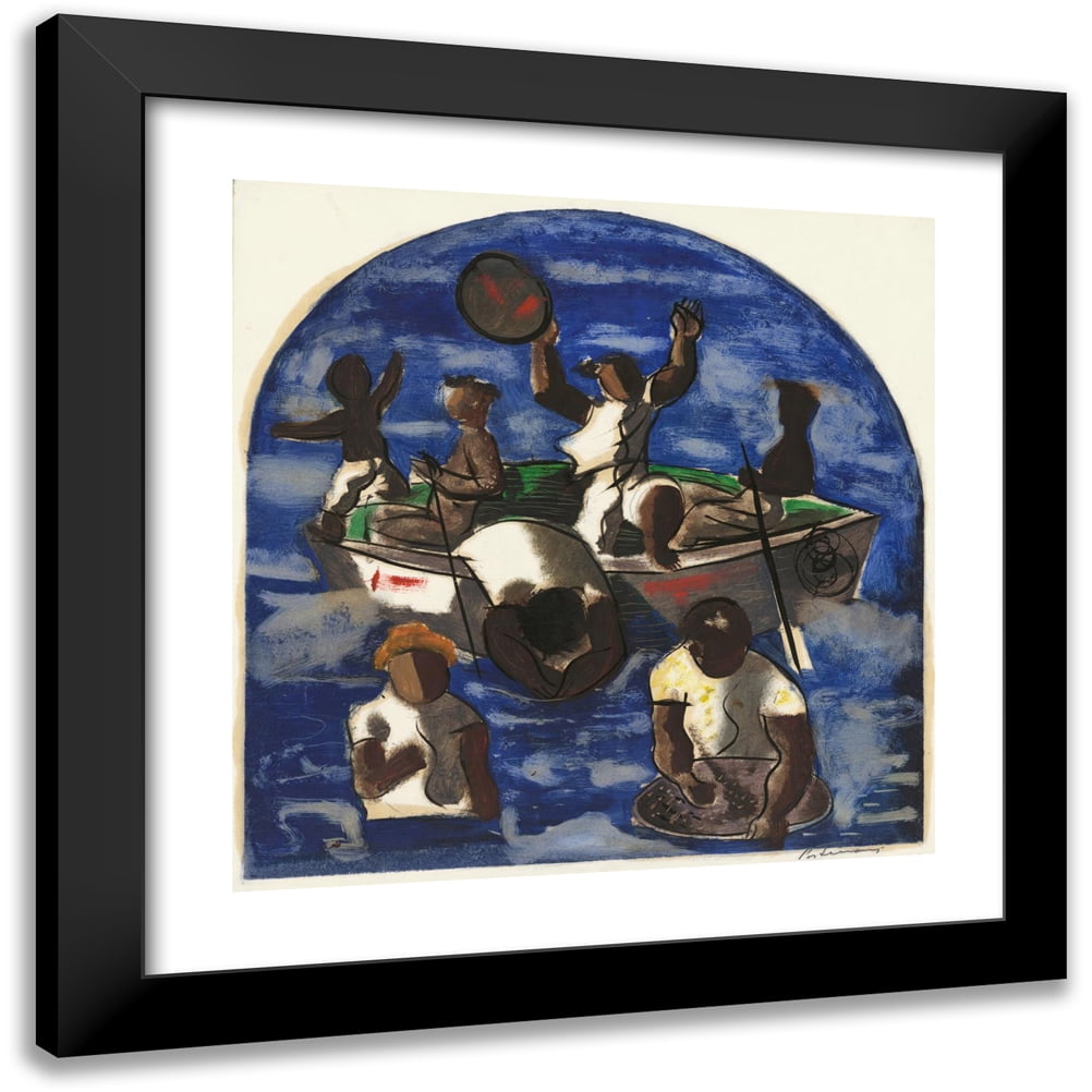 Cândido Portinari 12x12 Black Modern Framed Museum Art Print Titled ...
