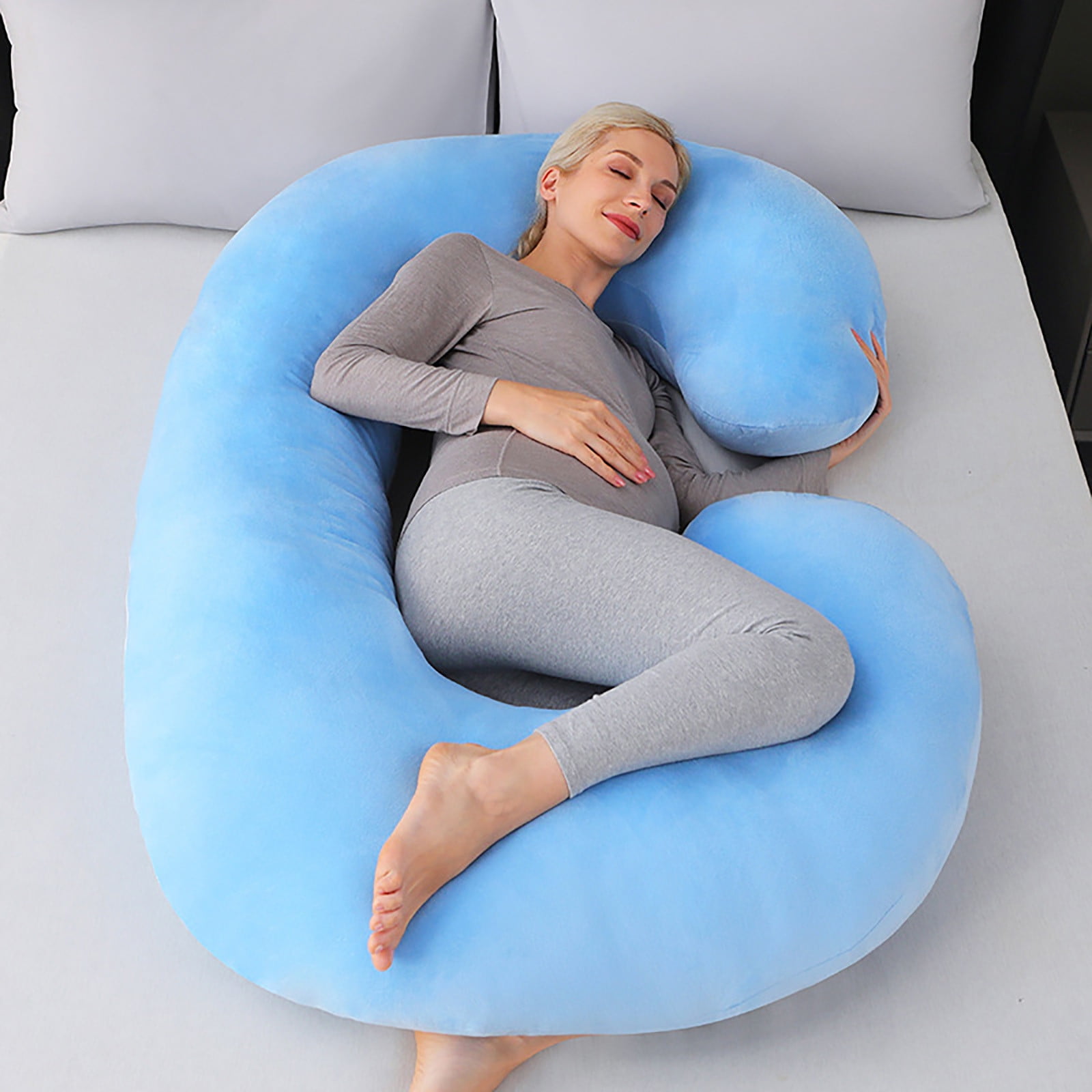 C-shaped Pregnancy Pillows, C-Shape Full Body Pillow – Pregnancy ...