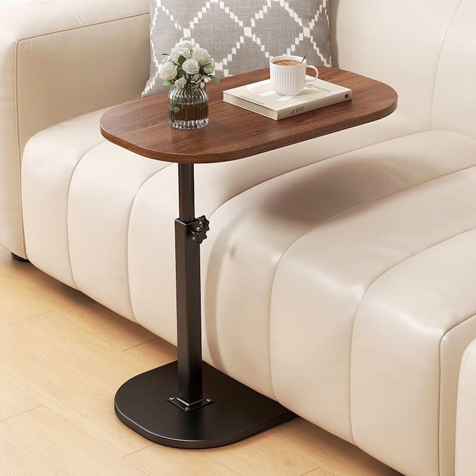 C-shaped Side Table Sofa Table for Living Room+Study Height Adjustable ...