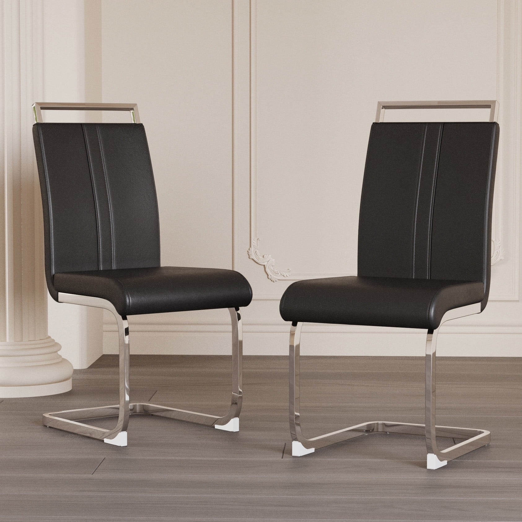 C - shaped Tube Metal Legs Dining Chairs | Perfect for Kitchen and ...