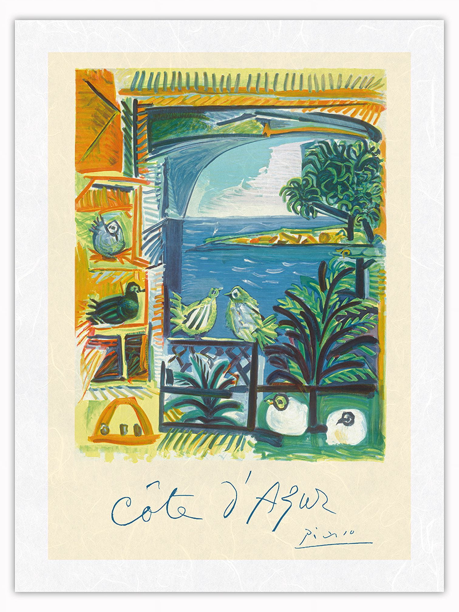 Côte d’Azur - Picasso’s Studio Pigeons Velazquez - Vintage Travel ...