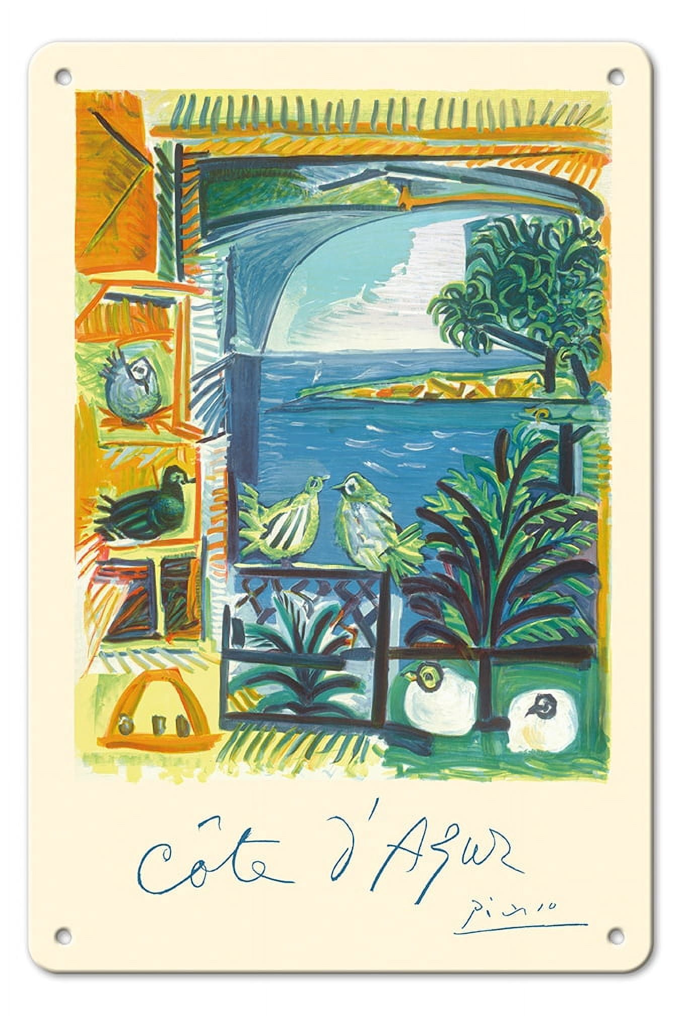 Côte d’Azur - Picasso’s Studio Pigeons Velazquez - Vintage Travel ...
