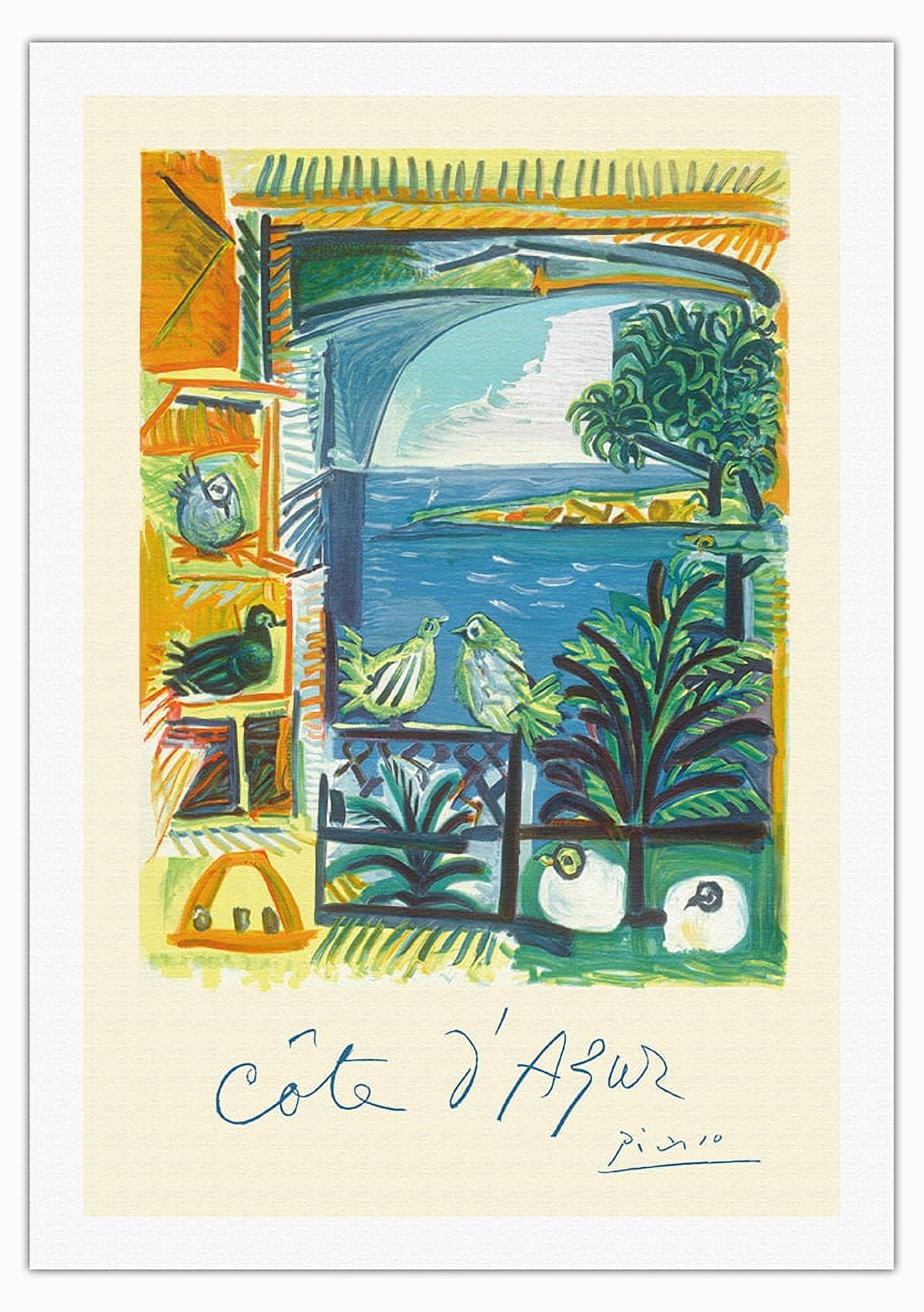 Côte d’Azur - Picasso’s Studio Pigeons Velazquez - Vintage Travel ...