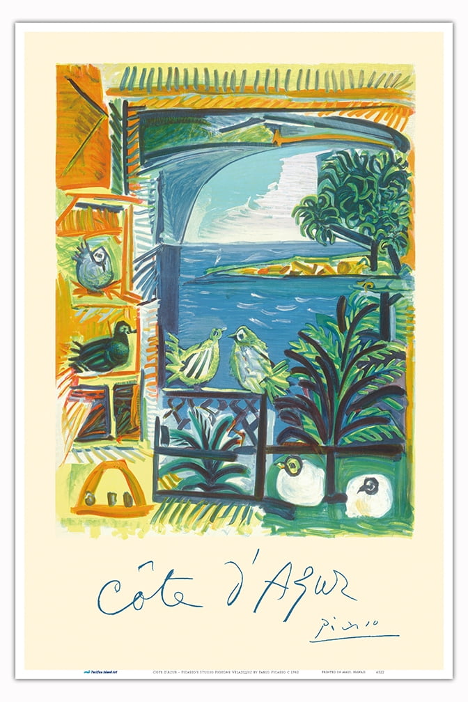 Côte d’Azur - Picasso’s Studio Pigeons Velazquez - Vintage Travel ...