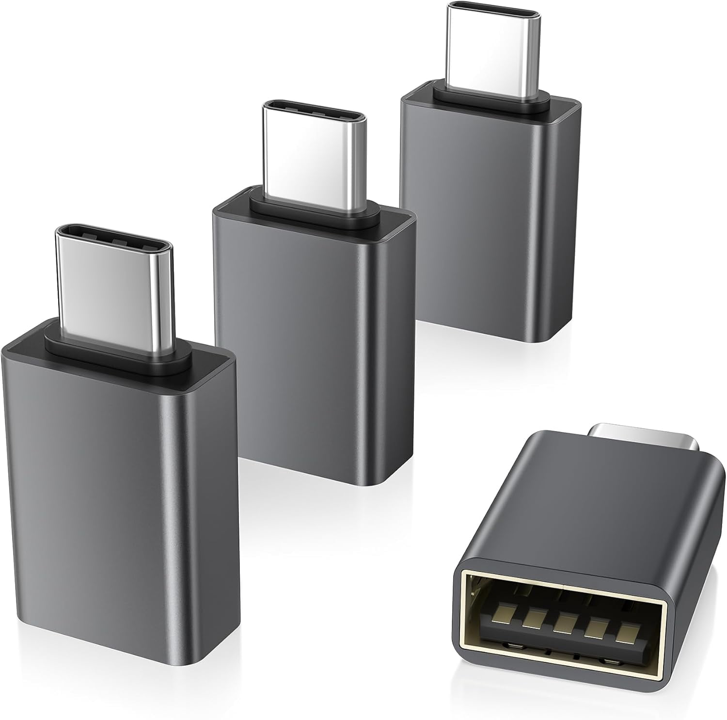 C to 4Pack,USBC Male to 3.0 Female Air Adaptor,Type C 3 OTG Converter ...