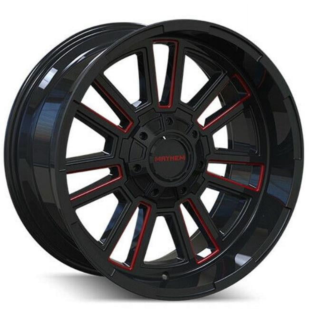 C000004603 20 x 10 in. Mayhem Apollo 8115 Wheel, Gloss Black & Prism ...