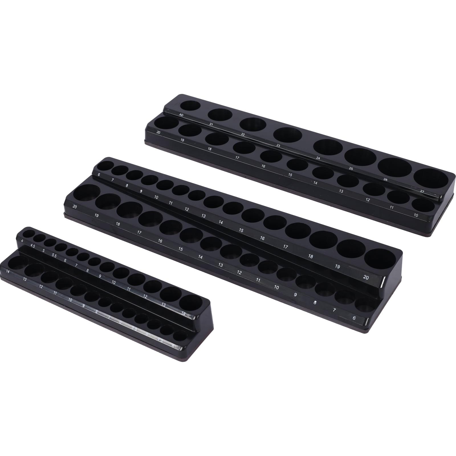 C0000J 3 Pieces Socket Holder Set 1/2-inch 3/8-inch 1/4-inch Drive ...