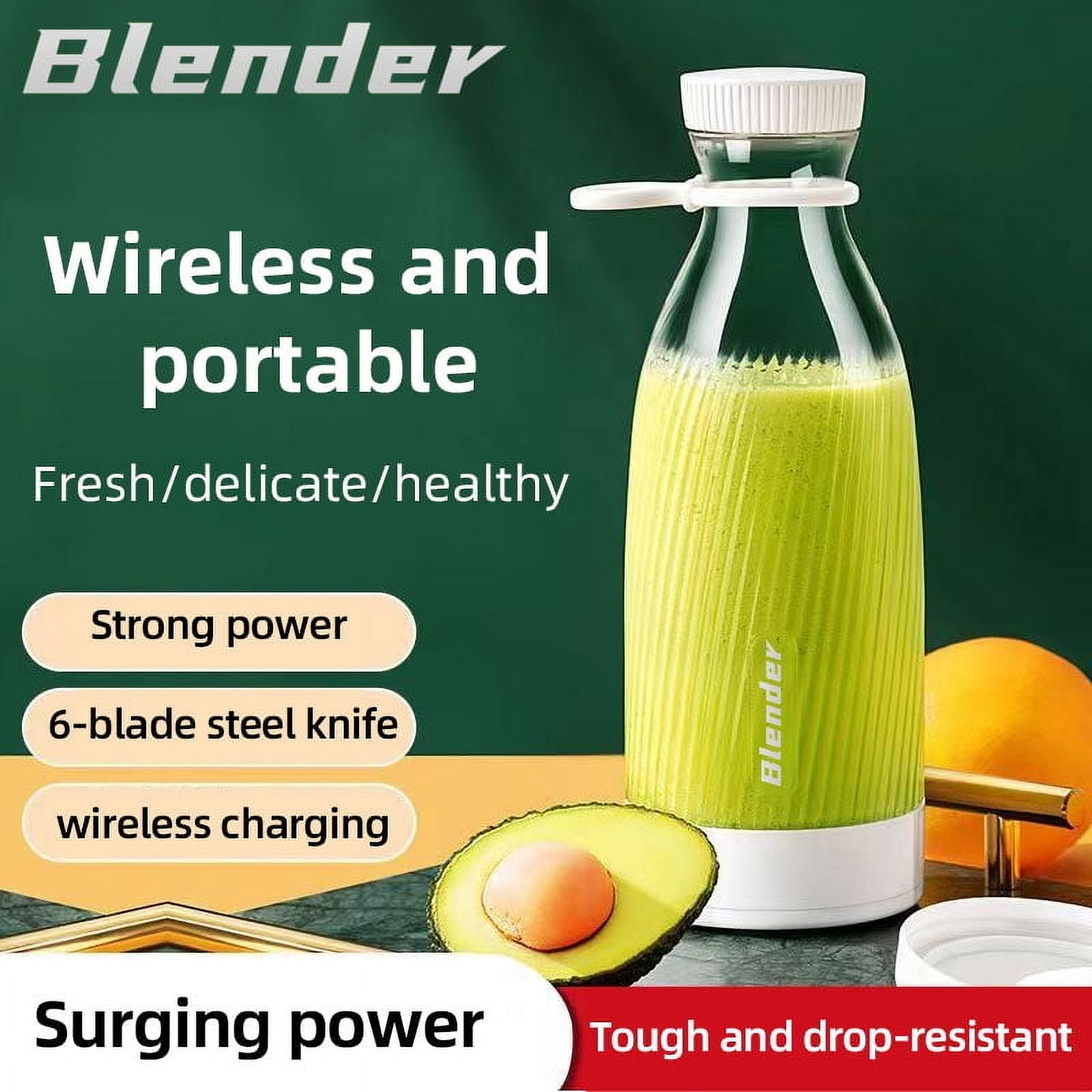 C008-White Electric Fruit Juicer Blender Juice Mixer Mini 500ML ...