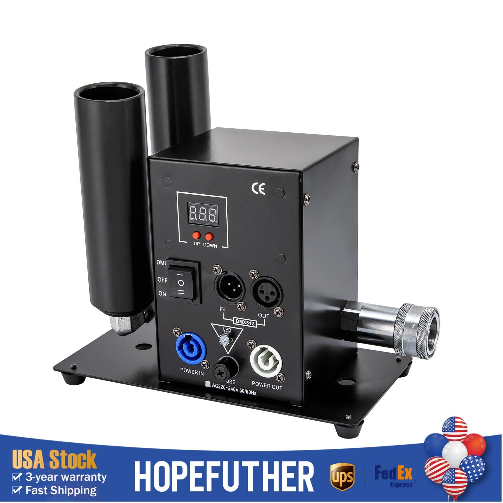 C02 Cryo Jet Machine DMX-512 Co2 Party Cannon Fogger Smoke Gun Effect ...