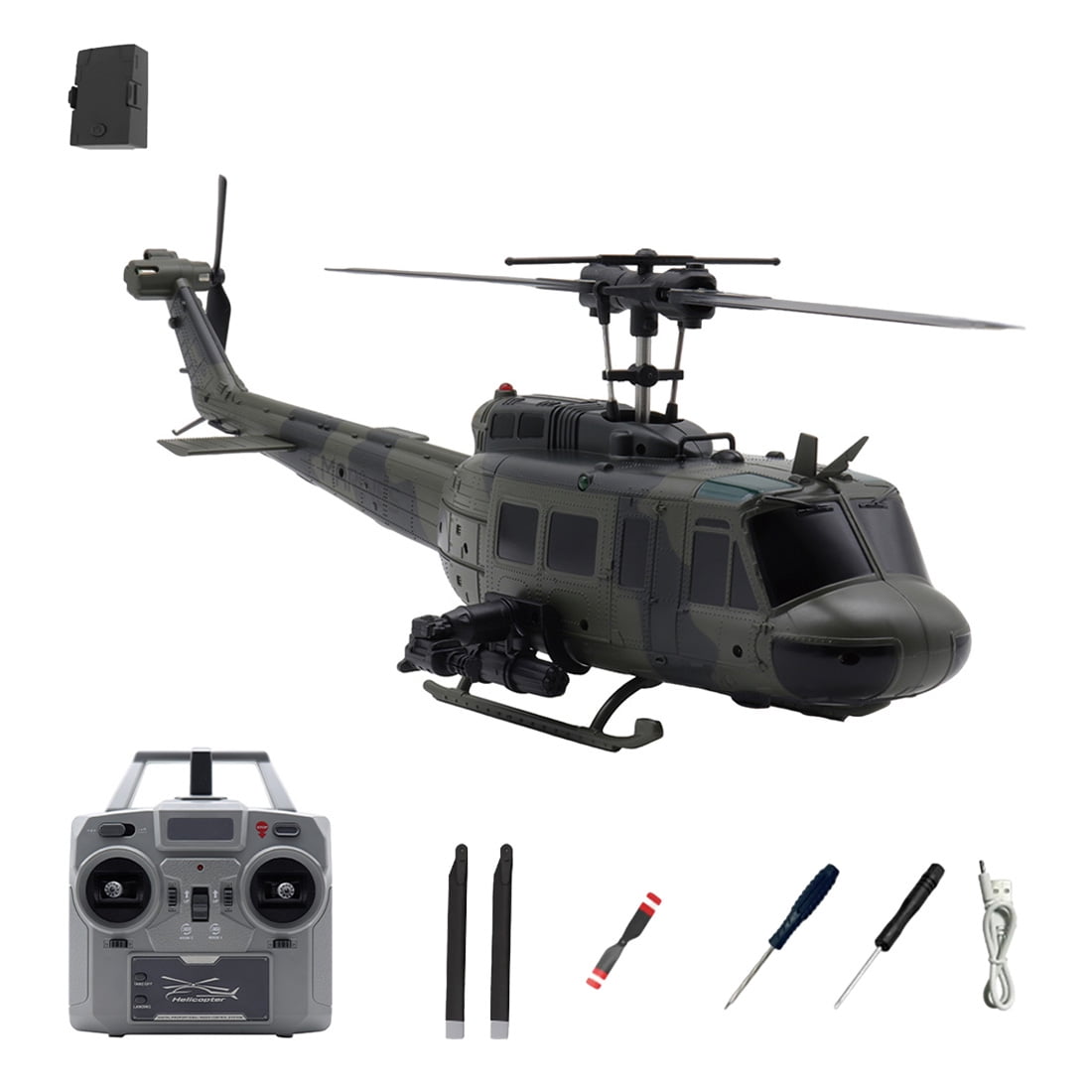 C032 6-Axis Gyro Flybarless RC Helicopter with One-Key Takeoff/Landing ...