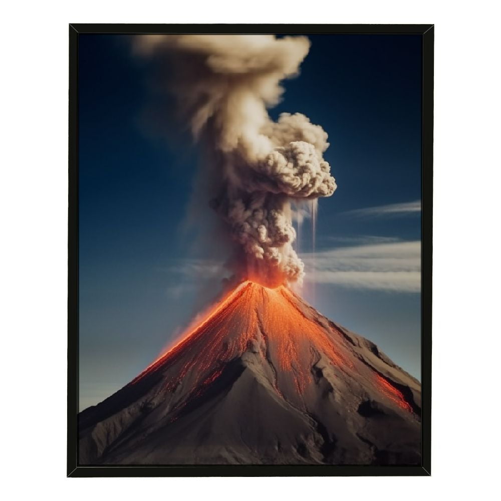 C04-GENYS Active Volcano Natural Scenery Volcano Eruption Magma Flow ...