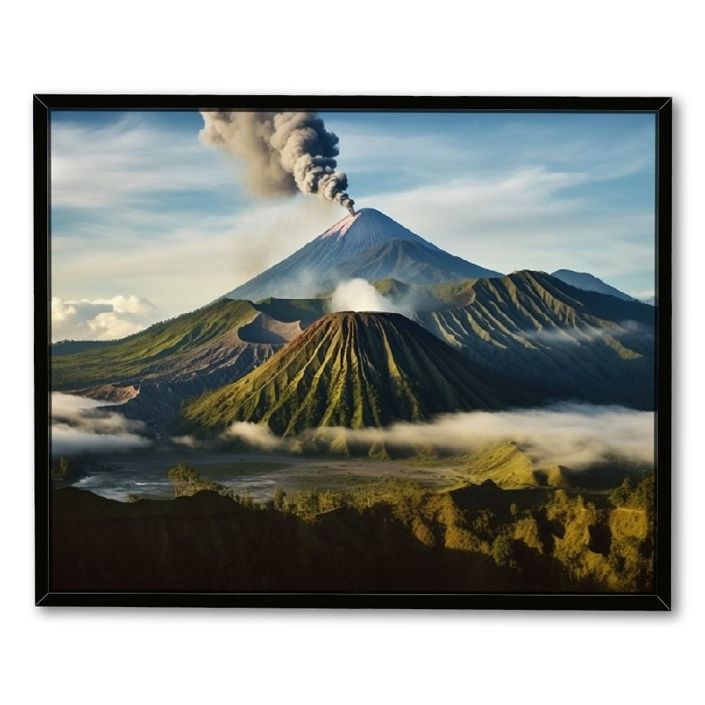 C04-GENYS Active Volcano Natural Scenery Volcano Eruption Magma Flow ...