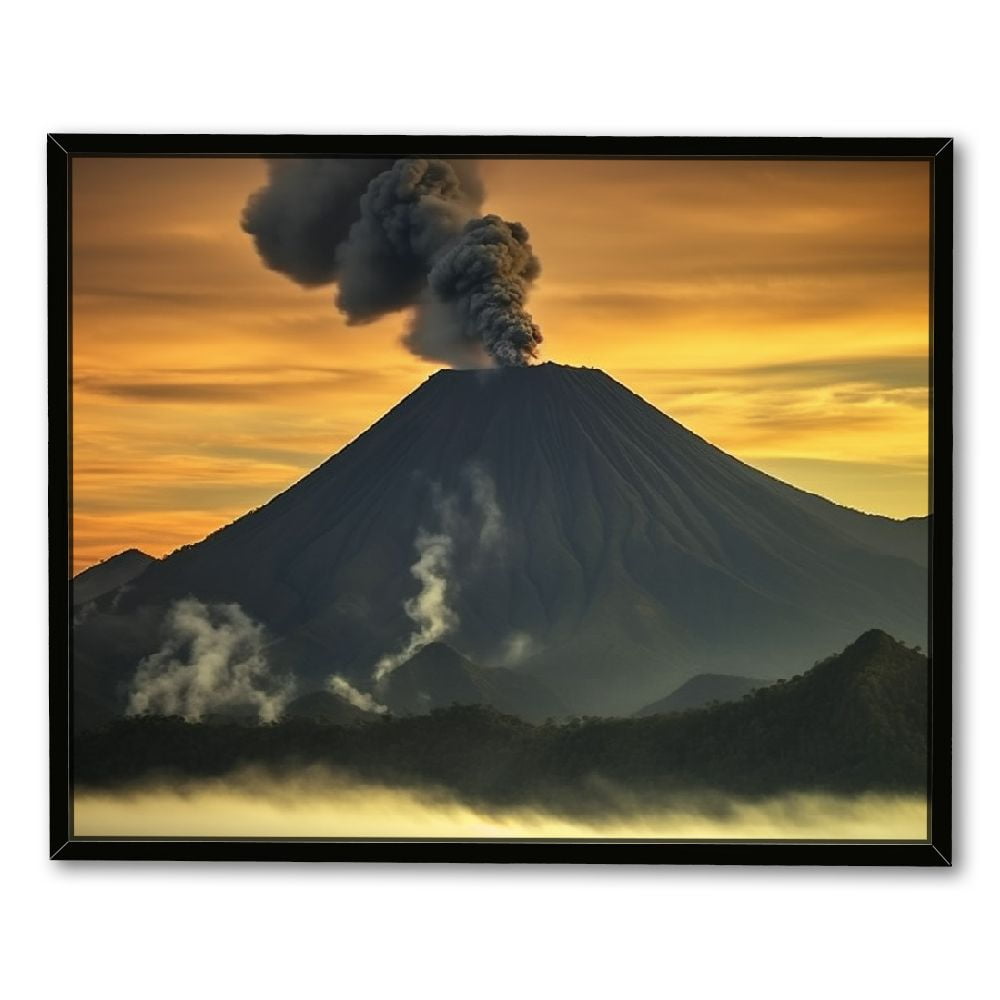 C04-GENYS Active Volcano Natural Scenery Volcano Eruption Magma Flow ...