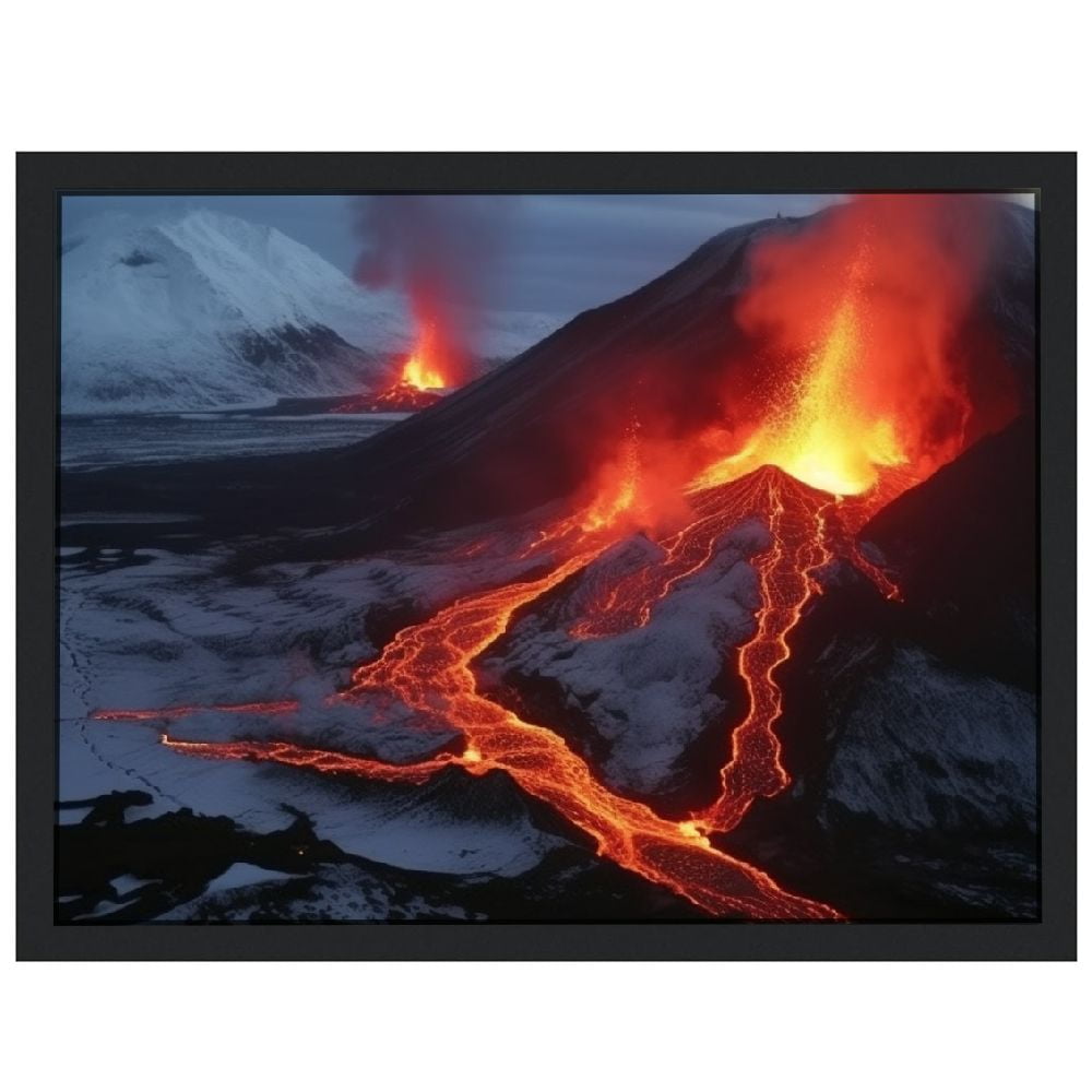 C04-GENYS Active Volcano Natural Scenery Volcano Eruption Magma Flow ...