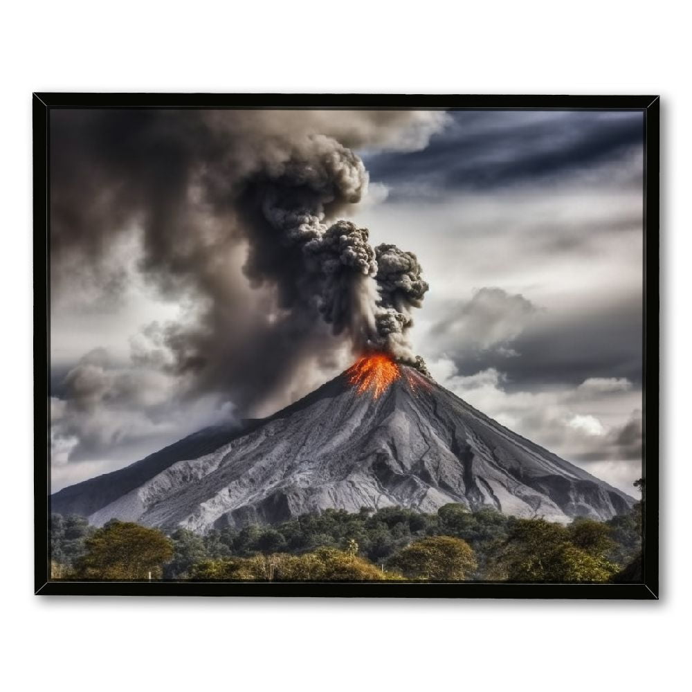 C04-GENYS Active Volcano Natural Scenery Volcano Eruption Magma Flow ...