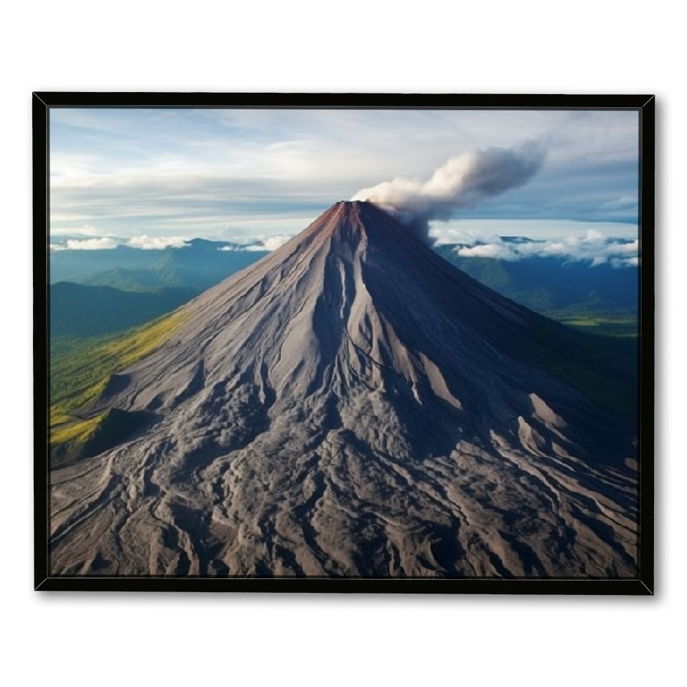 C04-GENYS Active Volcano Natural Scenery Volcano Eruption Magma Flow ...