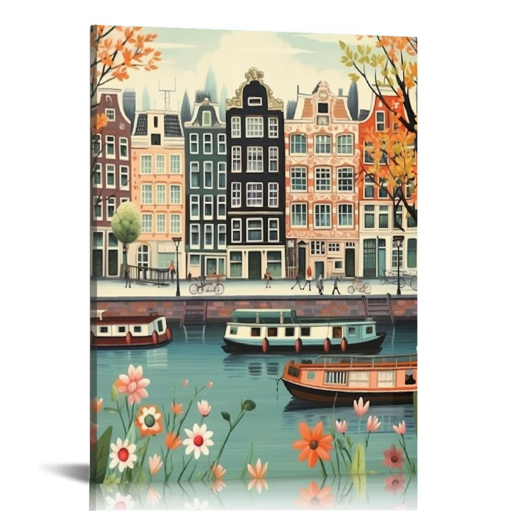 C04-GENYS Amsterdam Art Print, Netherlands Print, Holland Wall Art ...