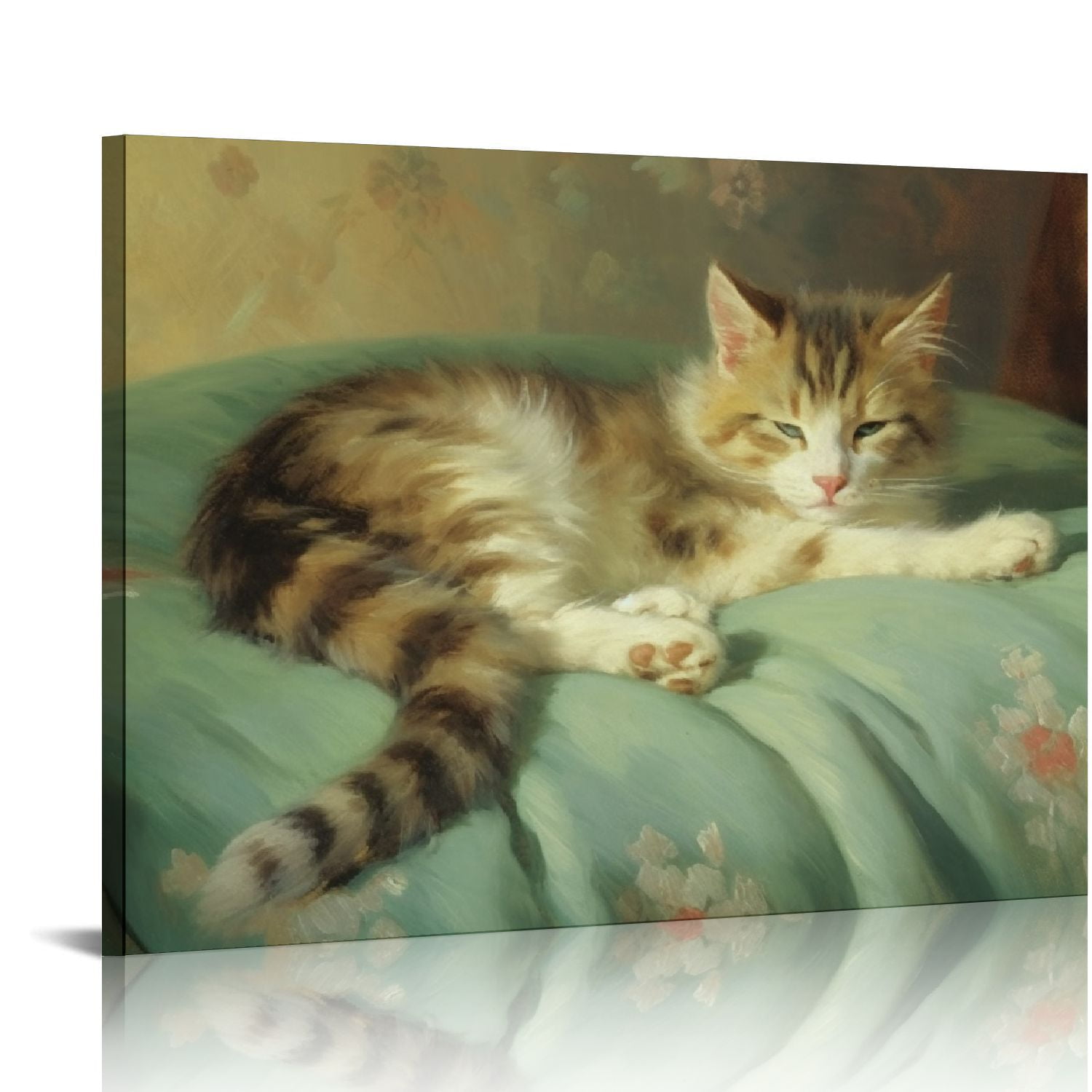 C04-GENYS Canvas Print Wall Art - Cat Series - Cat Nap - Walmart.com