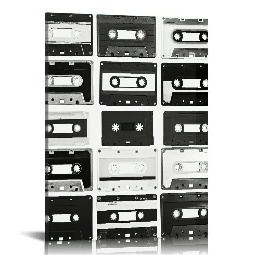 C04-GENYS Cassette Tape Posters, Music Framed Wall Art, Retro Wall ...