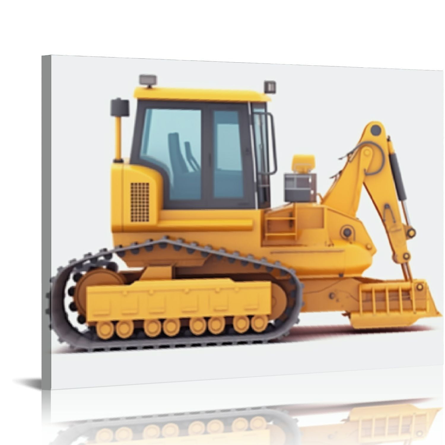 C04-GENYS Construction Poster Construction Trucks Wall Art ...