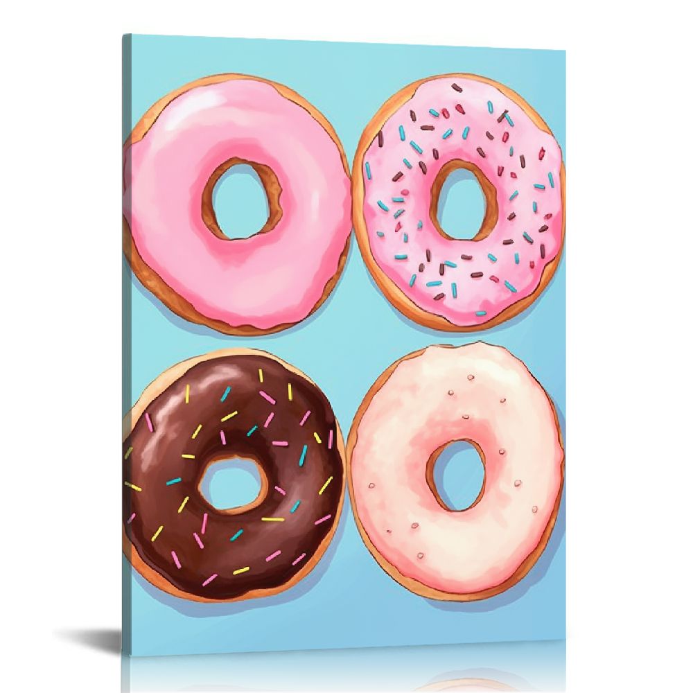 C04-GENYS Donut Wall Art Print - 16x20 inch | Kitchen Wall Decor ...