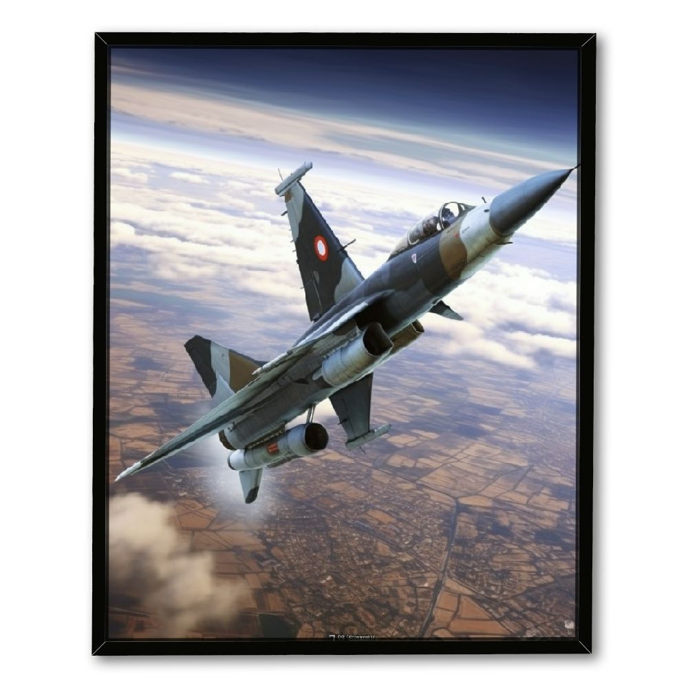 C04-GENYS Fighter Dassault Mirage 5 Art Poster, Canvas Printing for ...