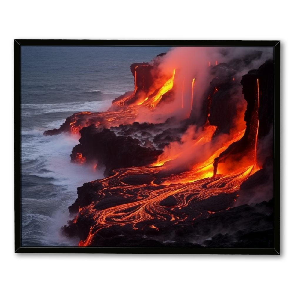 C04-GENYS Heavy Smoke Hawaii Kilauea Volcano Volcanic Eruption Lava ...