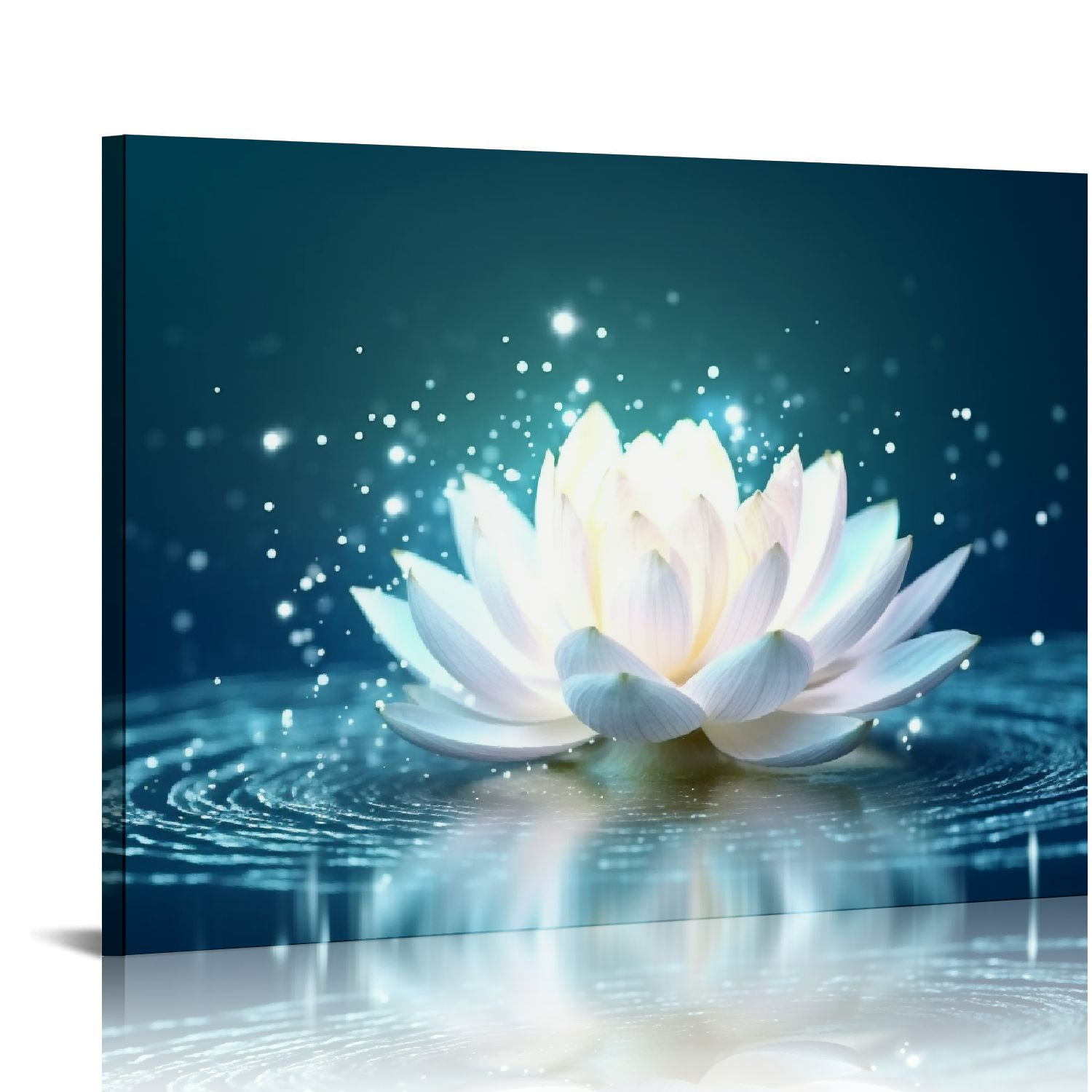 C04-GENYS Lotus Flower Canvas Prints Art for Bedroom Lotus Flower ...